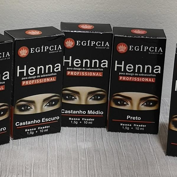 Henna Para Sobrancelha Egipcia Preto Ami Comercio